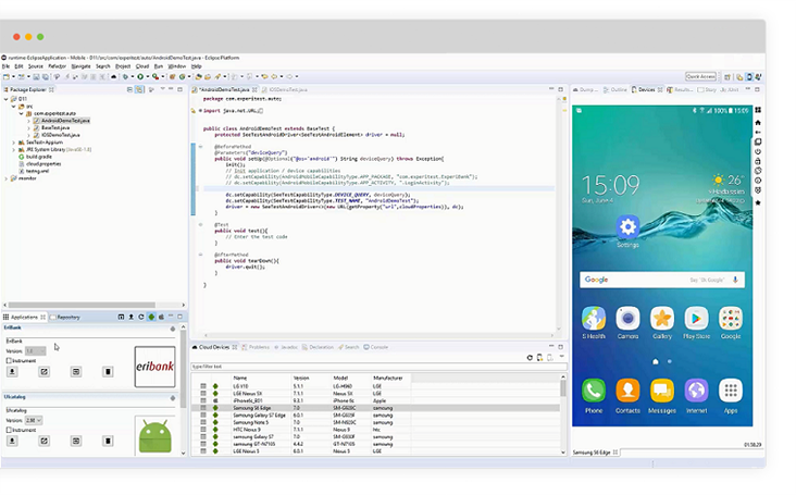Appium Studio for Eclipse Appium Studio for Eclipse